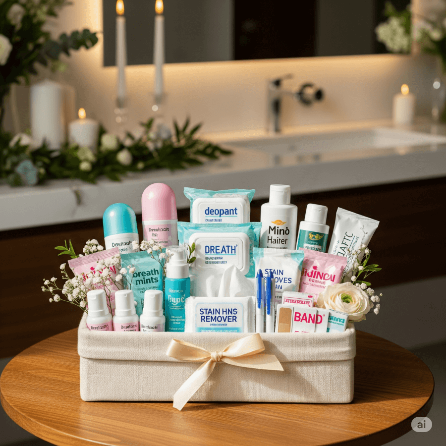 Wedding Bathroom Basket | Genius Ideas Your Guests Will Love