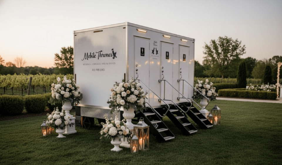 Restroom Trailer Placement Tips for Weddings